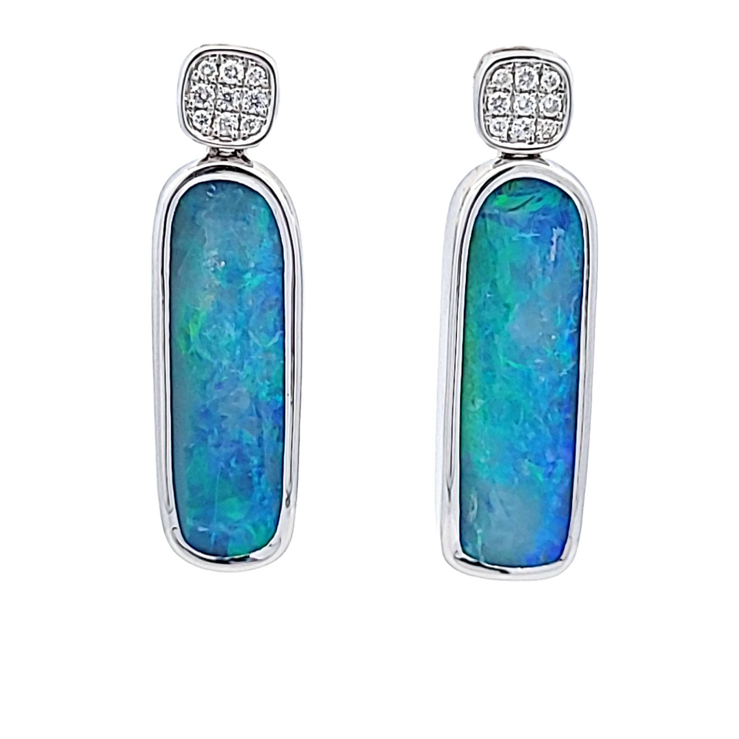 GOLD OPAL EARRINGS – The Opal Miner
