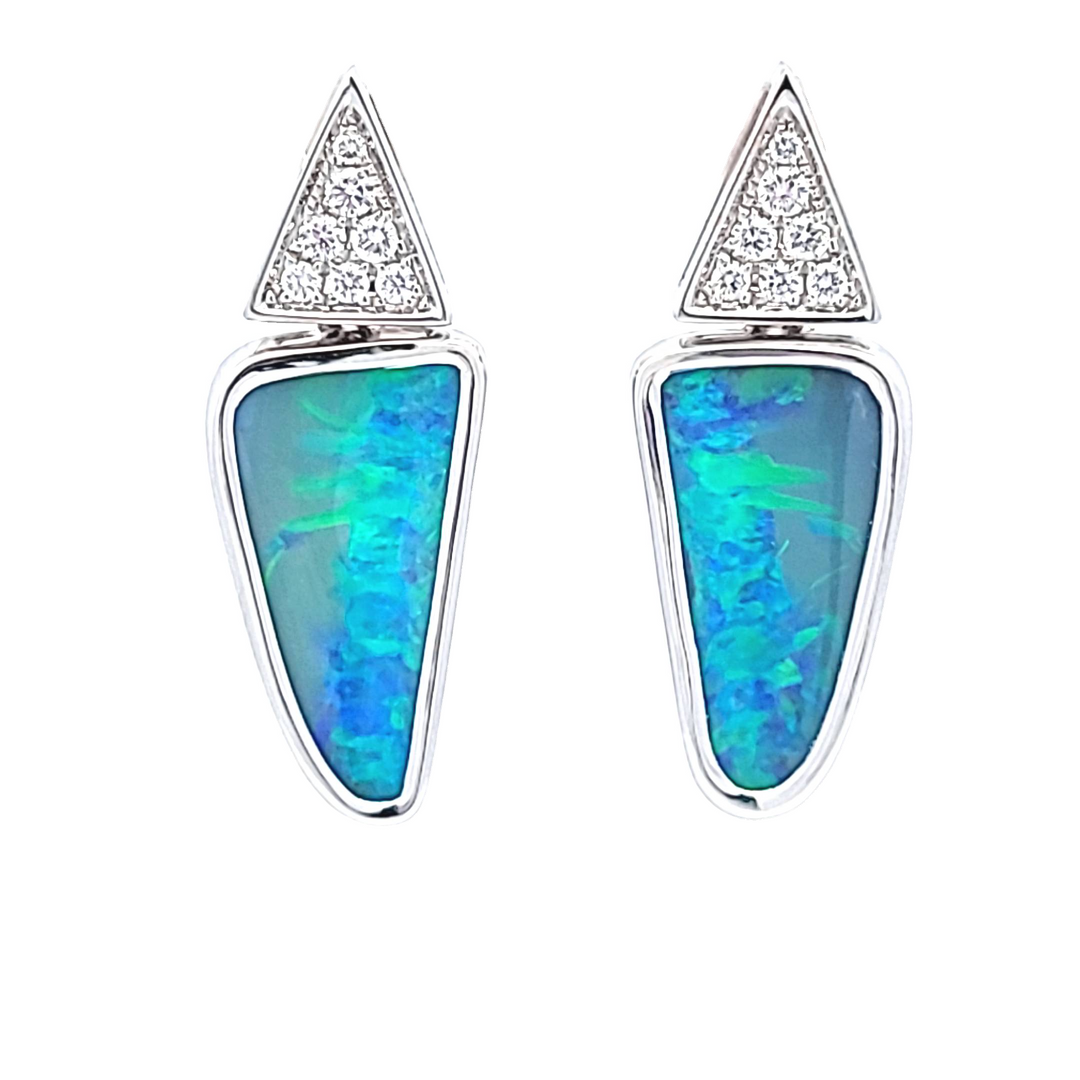 GOLD OPAL EARRINGS – The Opal Miner