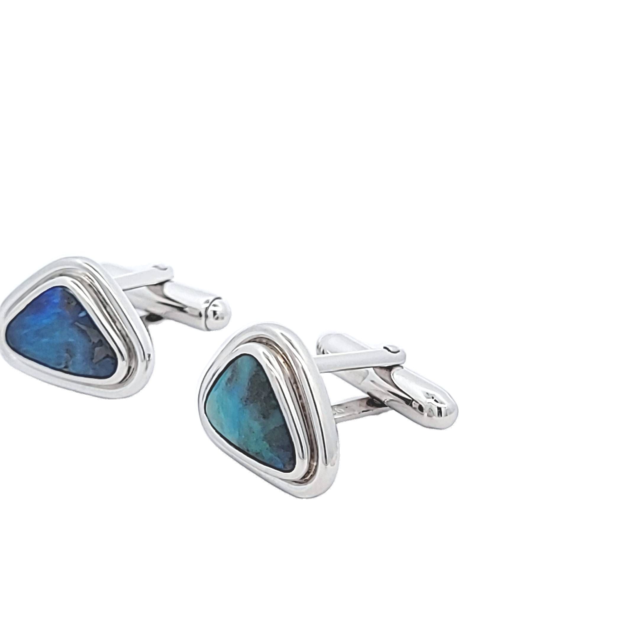 LAND AND SEA CUFFLINKS – The Opal Miner